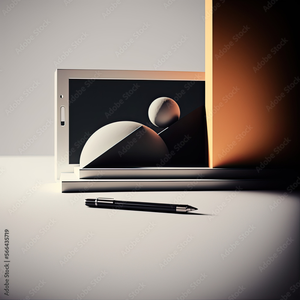 Descubre la belleza de la simplicidad" Stock Illustration | Adobe Stock