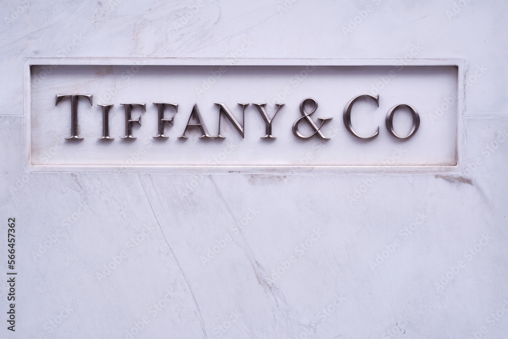 Toronto, Ontario, Canada - Jan 28, 2023 : Tiffany & Co signage at store ...