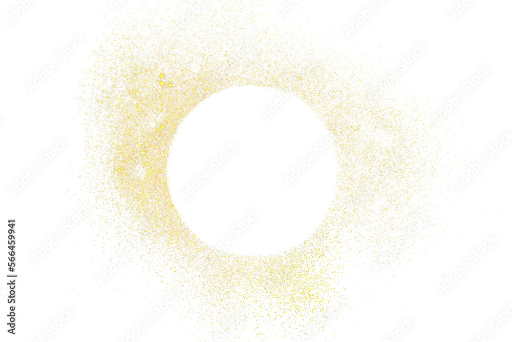 round golden glitter particle Stock Photo | Adobe Stock