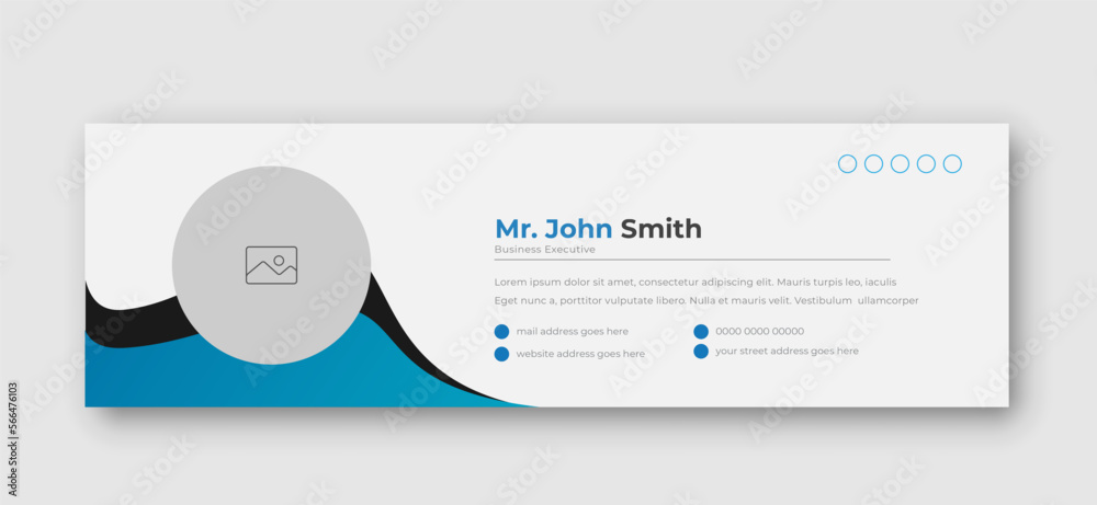 Corporate Email signature template or email footer design template ...