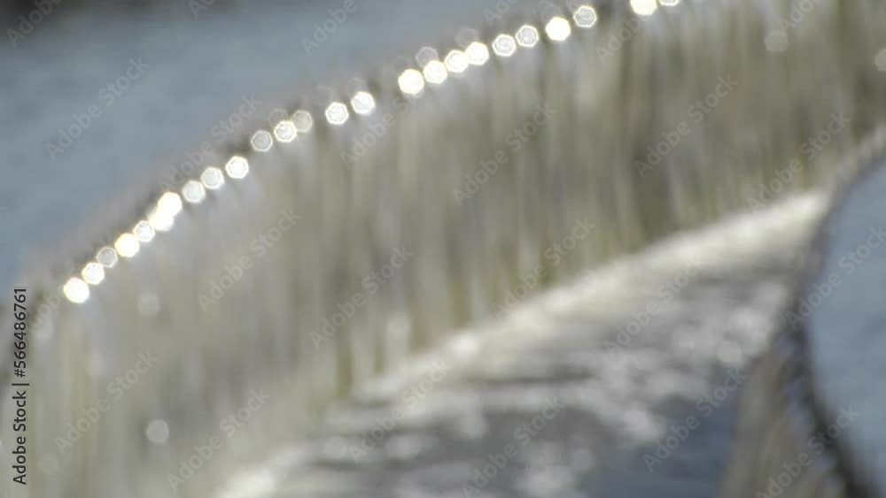Wastewater treatment plant. Reservoir for purification of sewage ...
