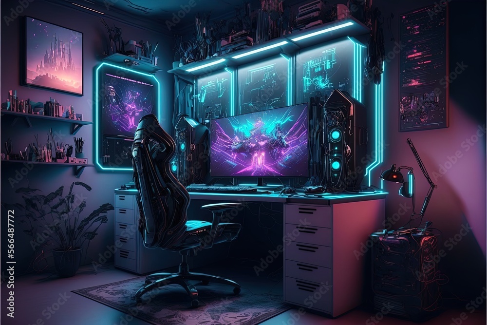 Room With Led Lights And Pc at Kate Donaghy blog