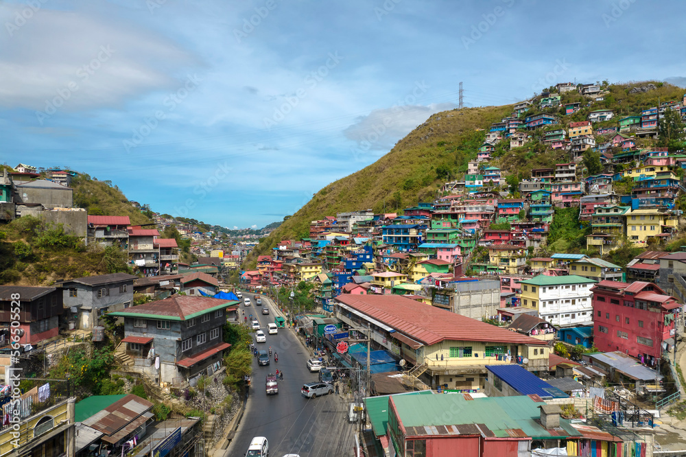 Baguio City, Philippines - The Valley of Colors along the Halsema ...