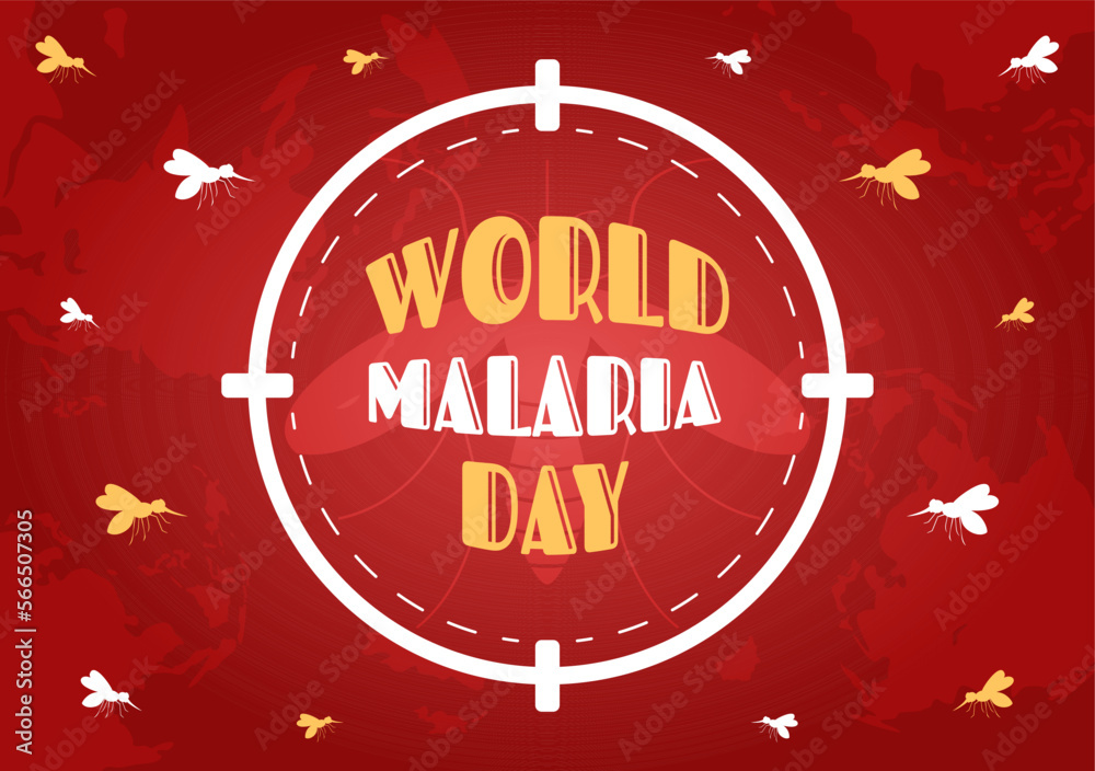 World Malaria Day on April 25 Illustration with Earth Protected from ...