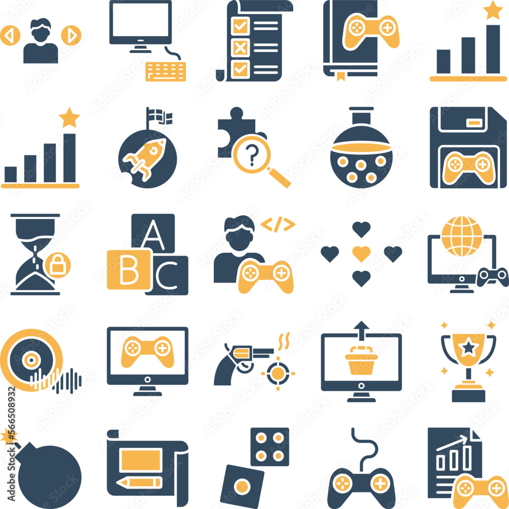 Game Production icons, Game Production icons collection, Game ...