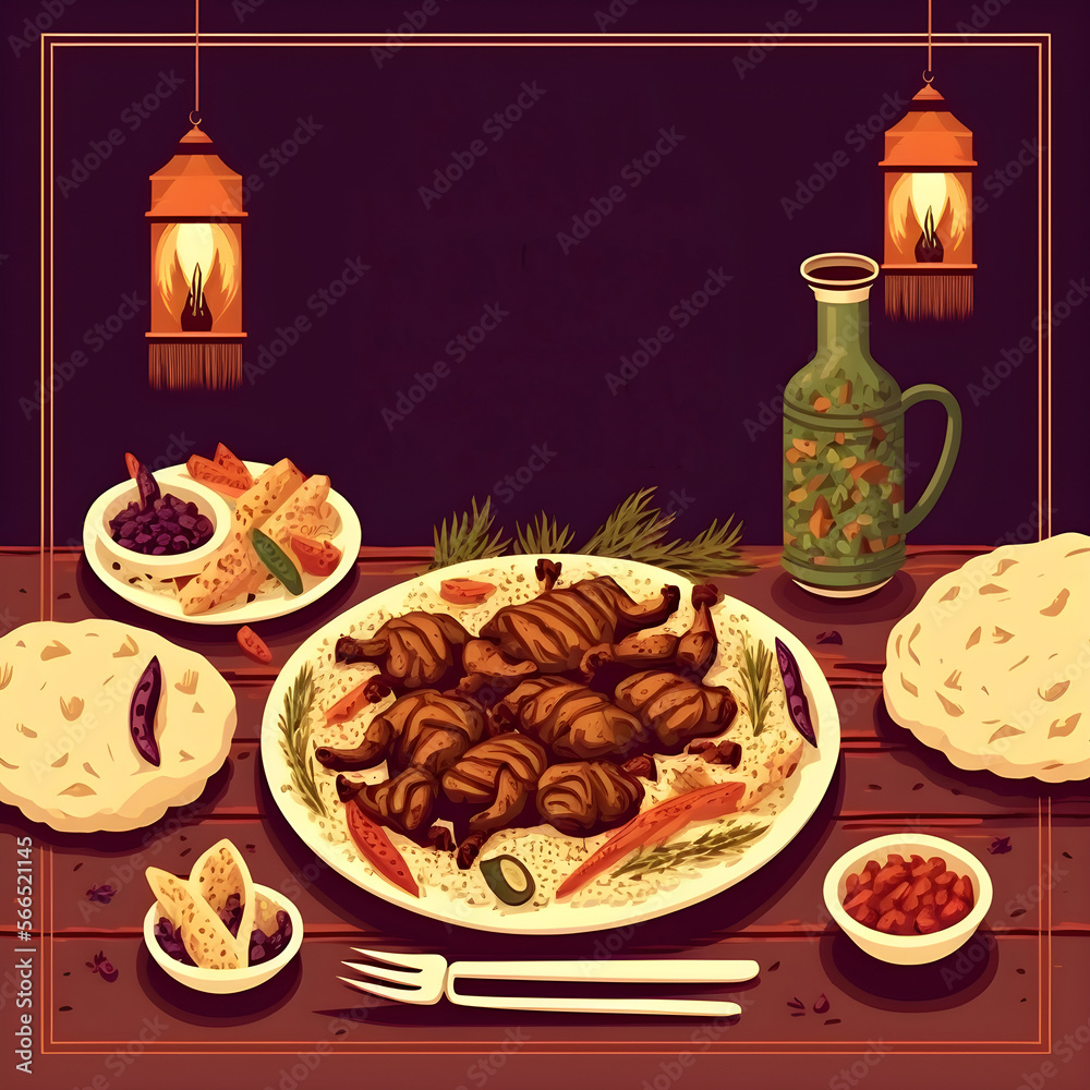 A cartoon illustration of a Middle Eastern, Arabic or Mediterranean ...