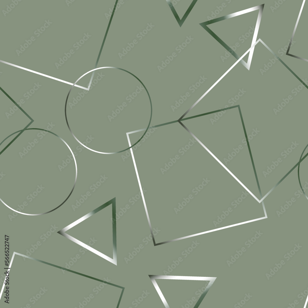 Elegant seamless geometric vector pattern with triangles and squares on ...