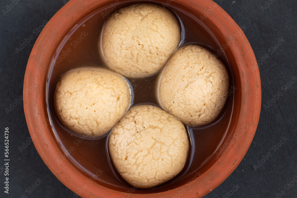 Indian Mithai Gurer Rosogolla Also Called Rasgulla, Rasagola, Rosgola ...