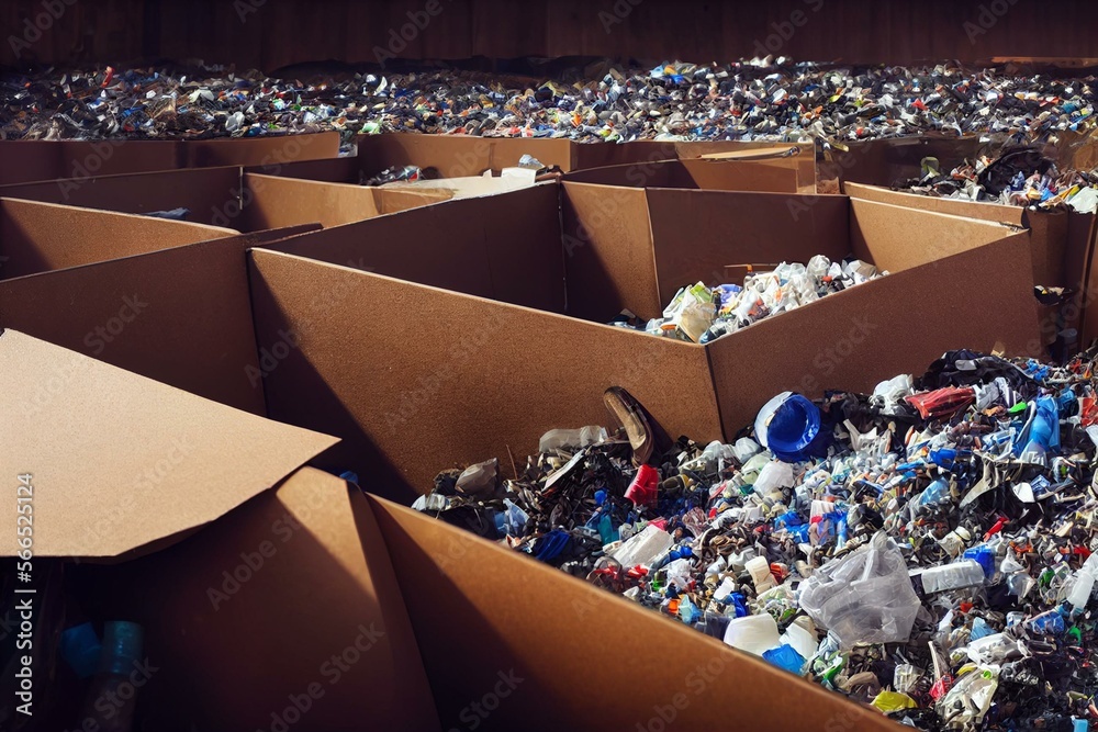 Sorting of garbage by means of rotation in the special device for ...