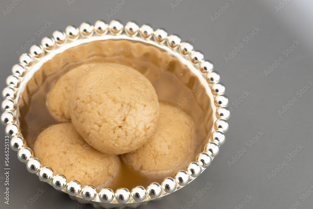 Indian Mithai Gurer Rosogolla Also Called Rasgulla, Rasagola, Rosgola ...