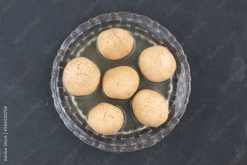 Indian Mithai Gurer Rosogolla Also Called Rasgulla, Rasagola, Rosgola ...