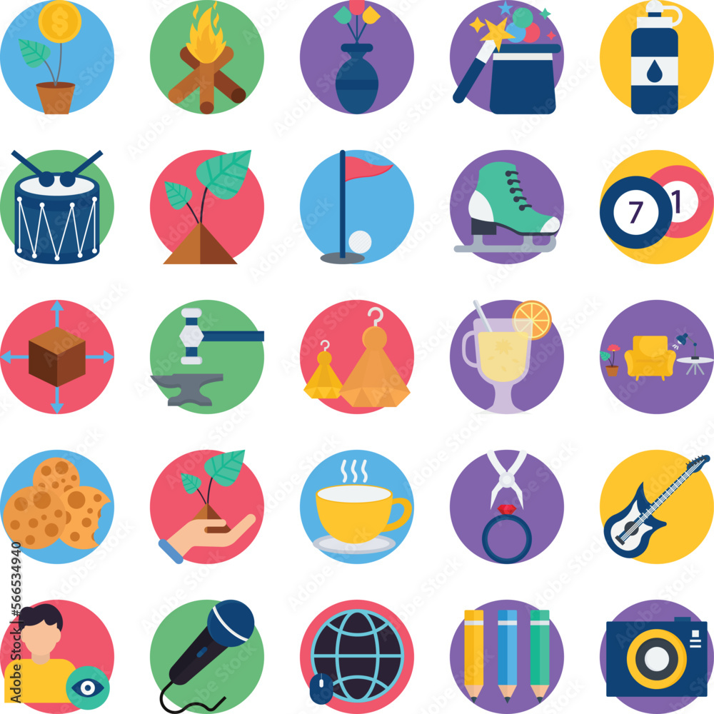 Hobby icons set, collection of Hobby icons, Hobby icons pack, activity ... Hobby icons set, collection of Hobby icons, Hobby icons pack, activity ...