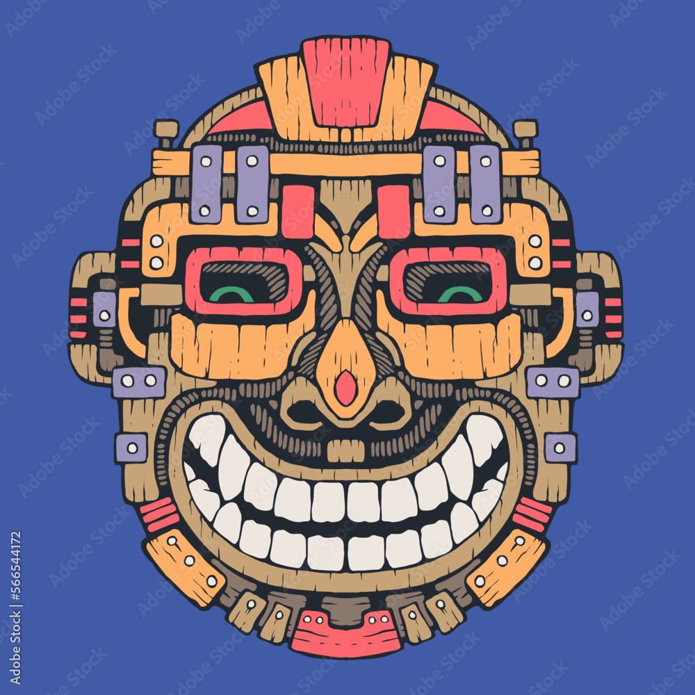 Smiling Tiki Mask