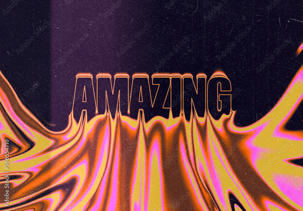 Toxic Liquid Text Effect Mockup Stock Template | Adobe Stock