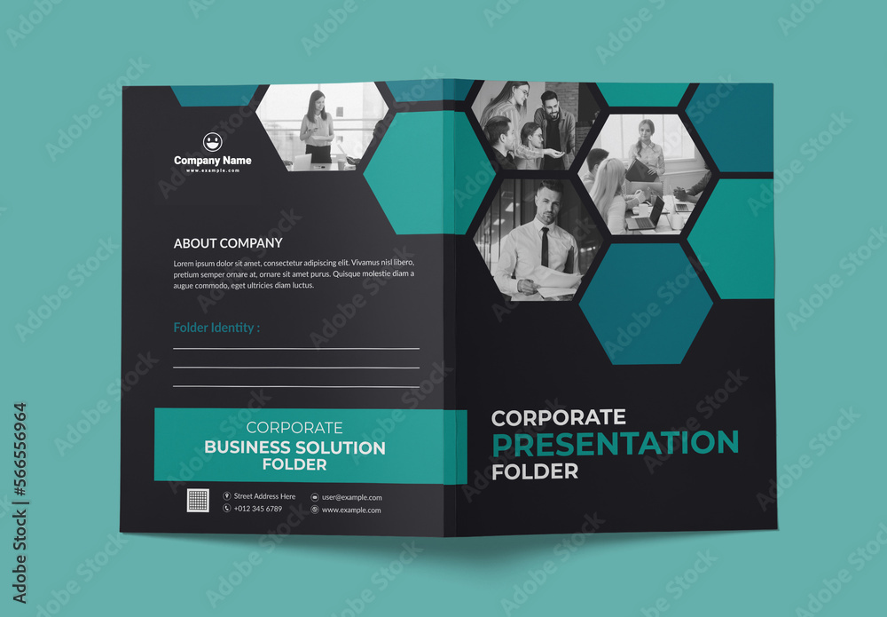 Business Presentation Folder Design Template Stock Template | Adobe Stock