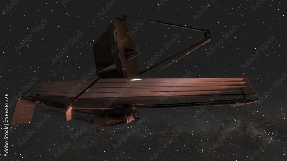 James Webb Space Telescope JWST Moving Past Camera to Reveal Milky Way ...