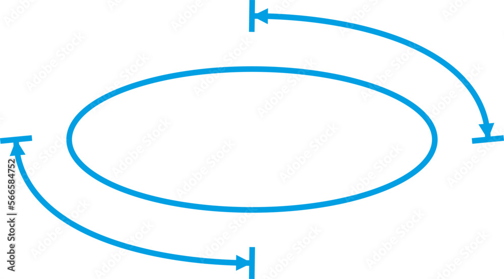 math chart with angles and dimension, elipse Stock Vector | Adobe Stock