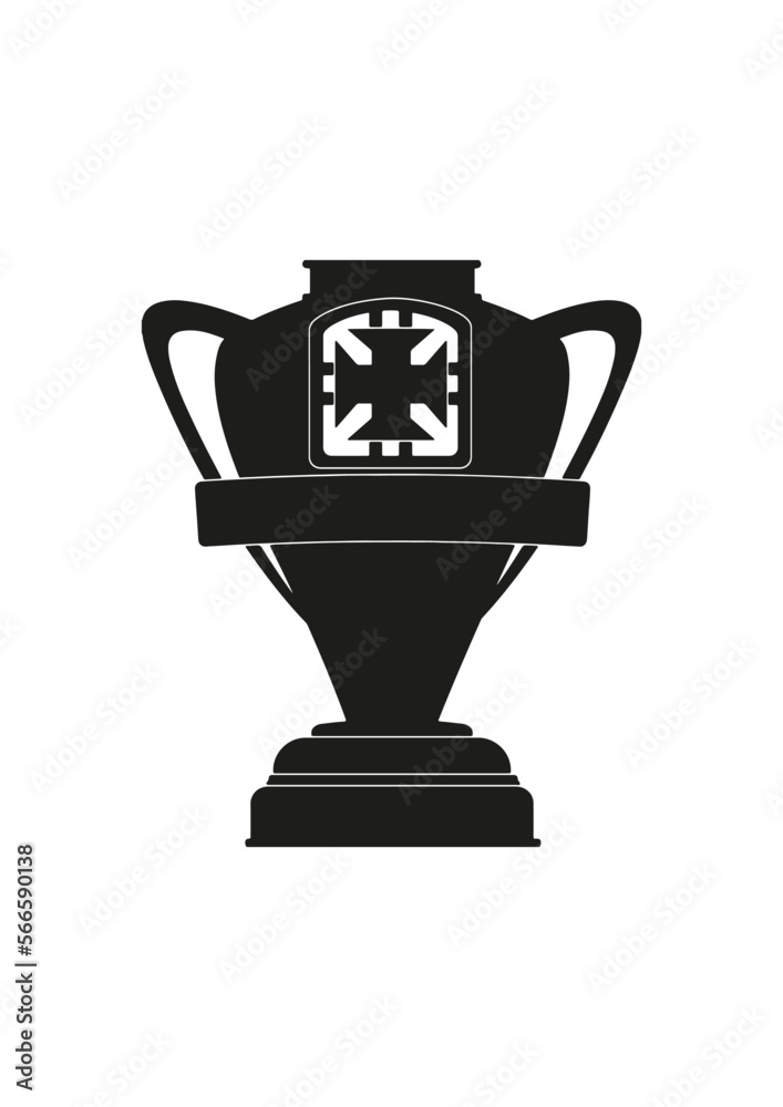Taça Silhueta Vetor Ícone Copa de Futebol do Brasil Stock Vector ...