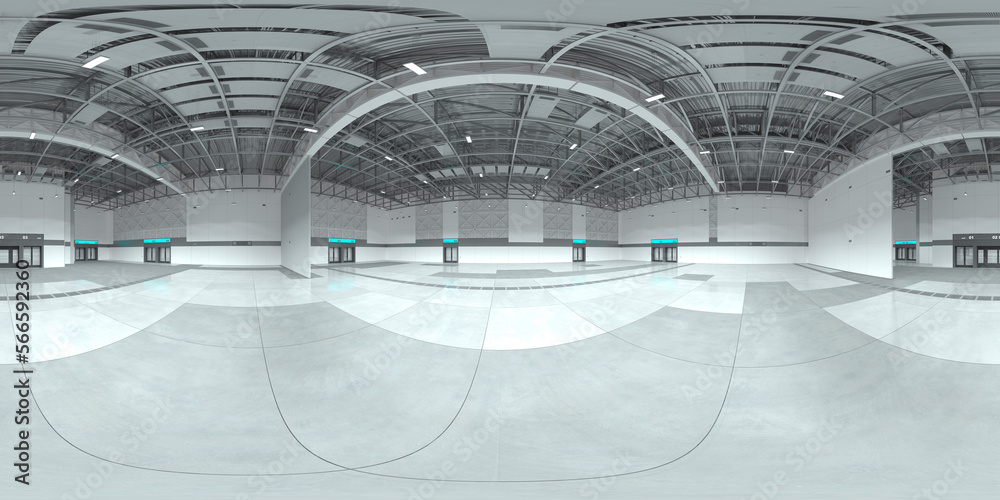 Exhibition Hall HDRI provided as JPG ilustração do Stock | Adobe Stock