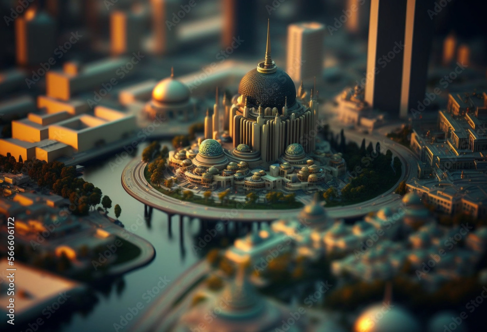 A Futuristic Ai Generated Render Of A Smart Connected Sustainable