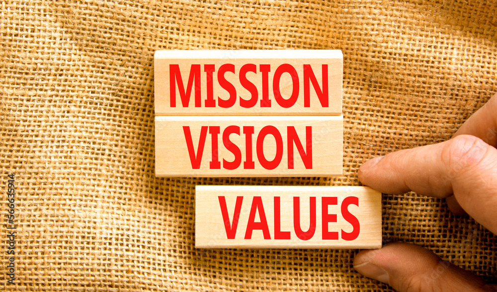 Mission vision values symbol. Concept words Mission Vision Values on ...