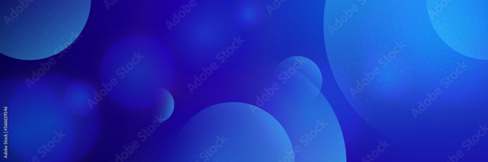 Abstract blue banner background poster with dynamic technology network ...