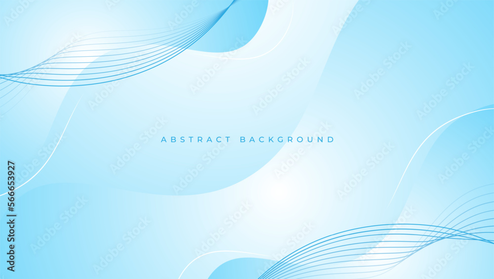 abstract blue wavy background with place for your text. vector ...