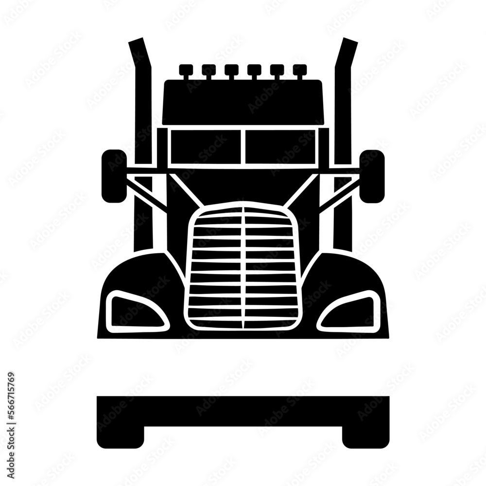 Big truck driver logo vector, Trucker business card, Truck ...