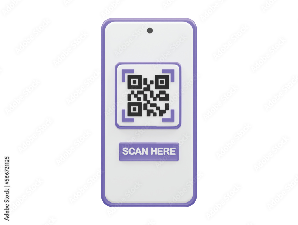 Qr code icon 3d rendering vector illustration Stock Vector | Adobe Stock