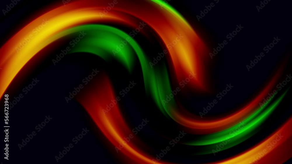 Abstract green and reddish orange gradient with highlights render 3d ...