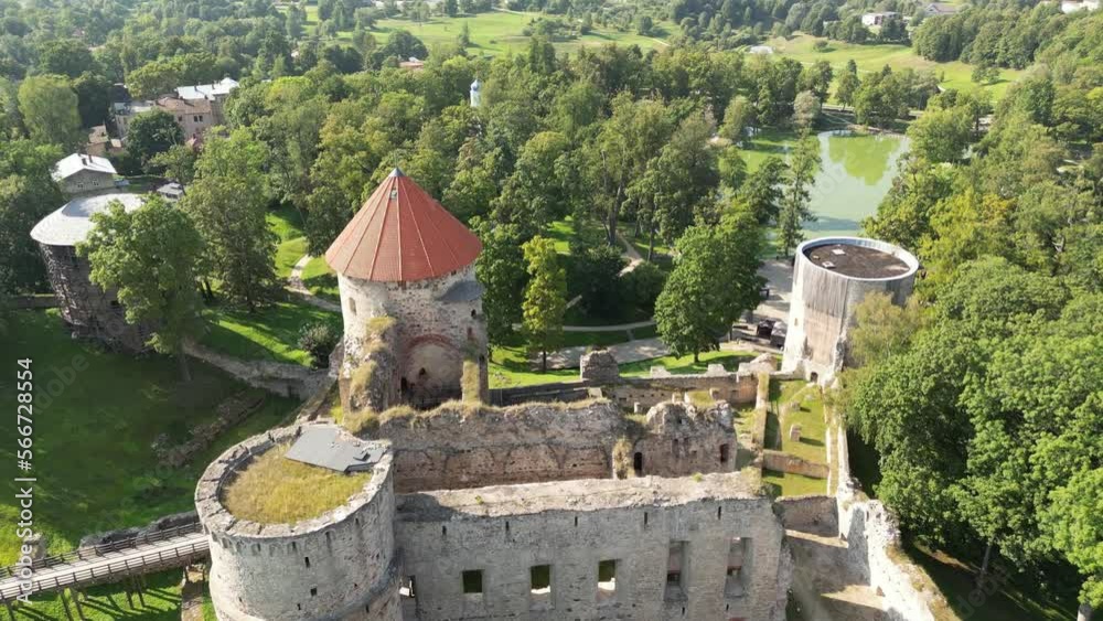 Circeling around Cesis castle, medieval castles in Latvia ...