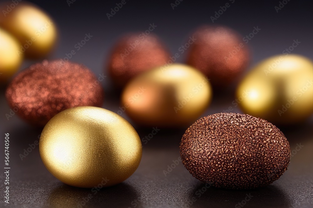 High-Resolution Image of Luxury Chocolates Scene with Gold Details ...