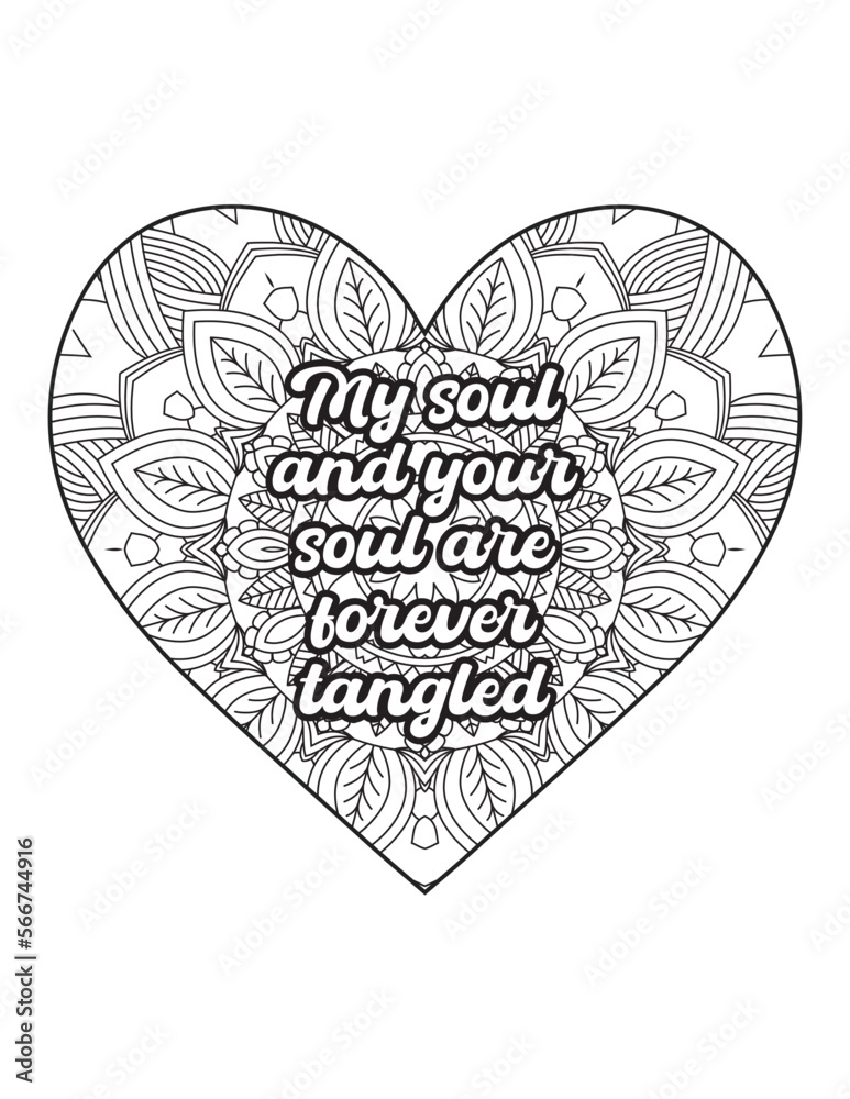 Heart Mandala flower for adult coloring book.Coloring for adults and ...