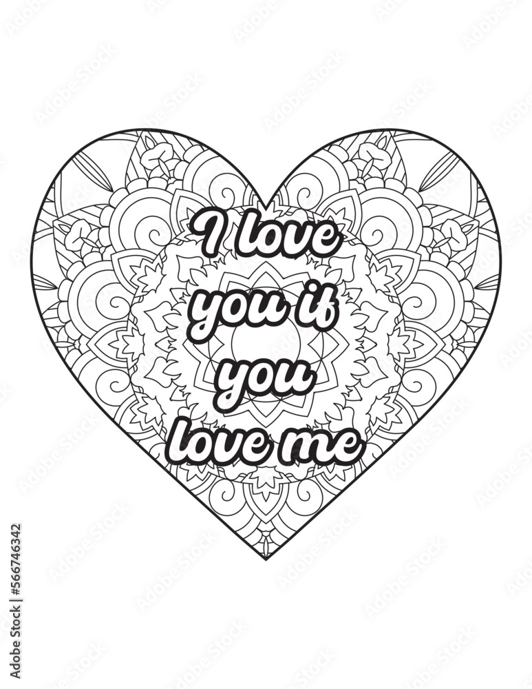 Heart Mandala flower for adult coloring book.Coloring for adults and ...