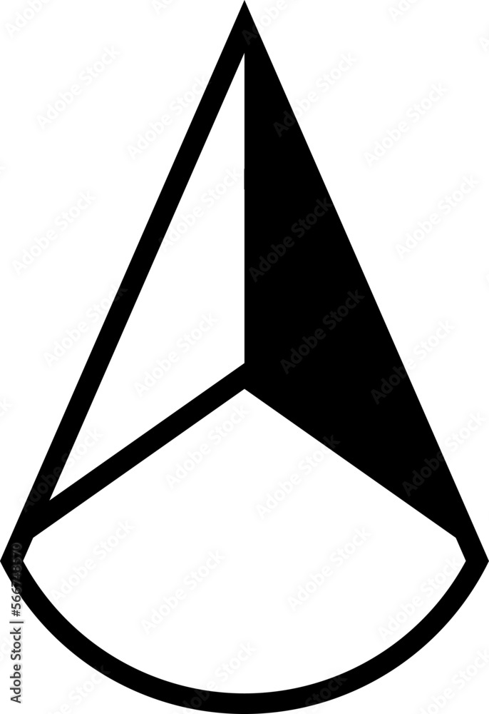 Basic North Arrow Mark Sign Symbol Icon for Map Orientation. Vector ...