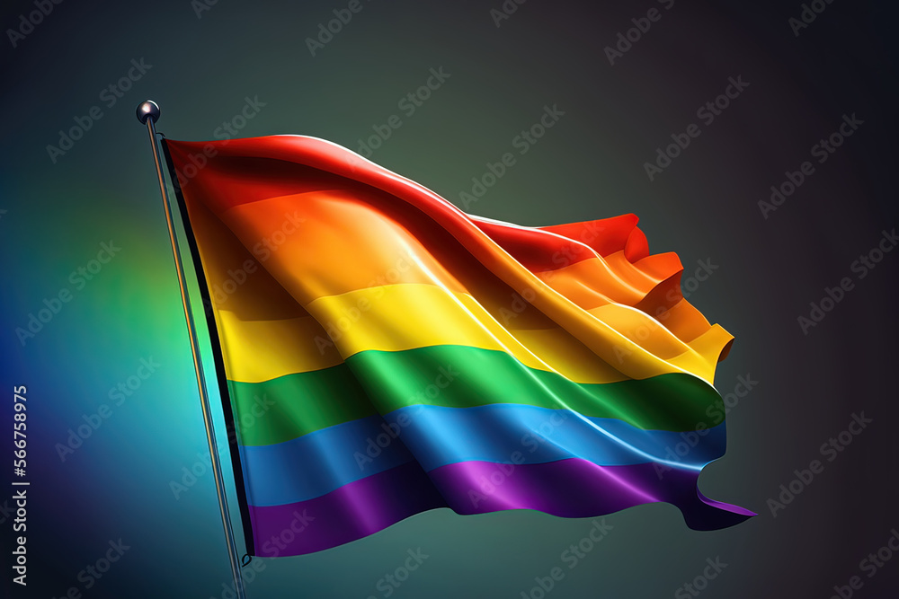LGBTQ Pride Flag Vector. Banner Flag for LGBT, LGBTQ or LGBTQIA+ Pride ...