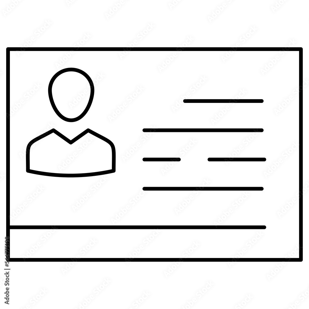 Transparent PNG Icon For License To Work, License, Card, Identity Card ...