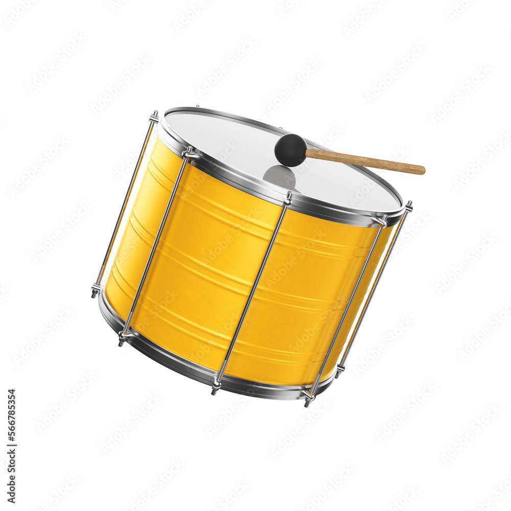 Bumbo de carnaval isolado para composição ilustração do Stock | Adobe Stock