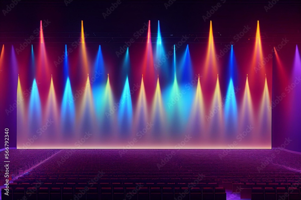 Setup phase a LED LCD wall or stage panel. Display system for concerts ...