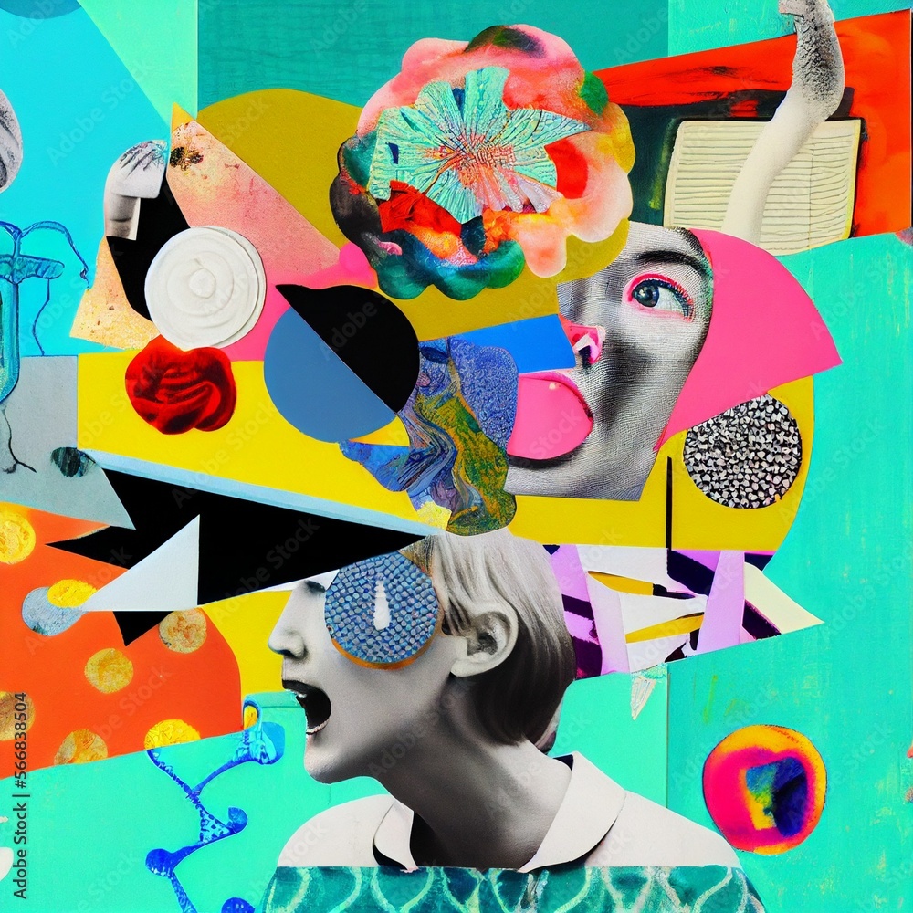 Mental States collage aesthetic anxiety creativity unwanted thoughts ...