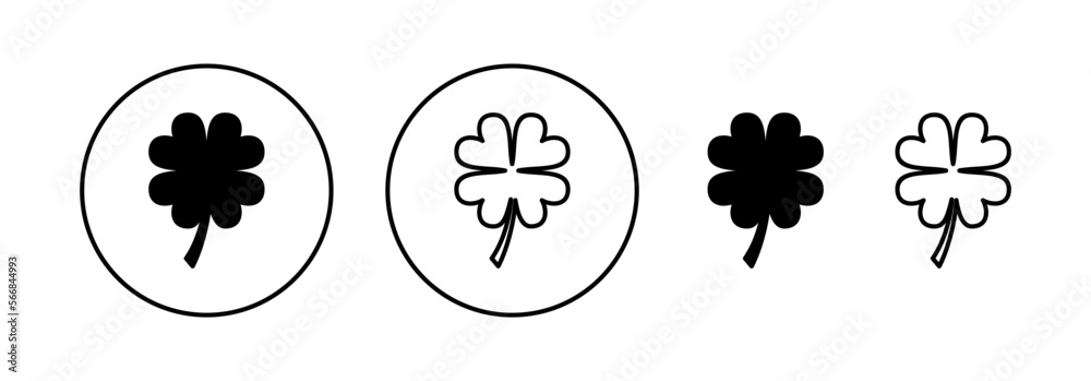 Clover icon vector for web and mobile app. clover sign and symbol. four ...