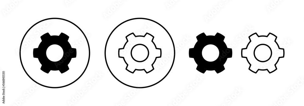 setting Icon vector for web and mobile app. Cog settings sign and ...