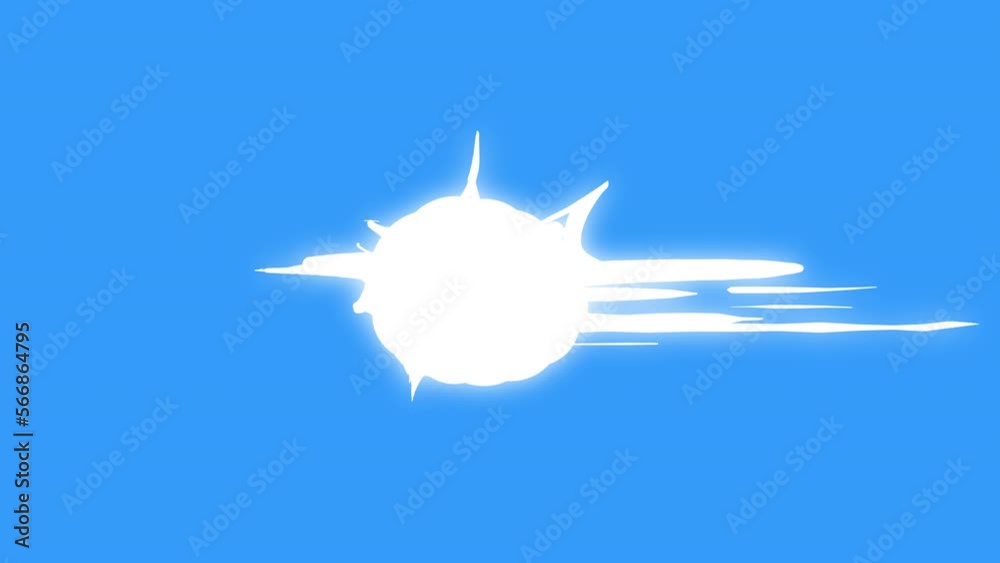 Vídeo do Stock: Energy flash on a blue screen. Animation with the ...