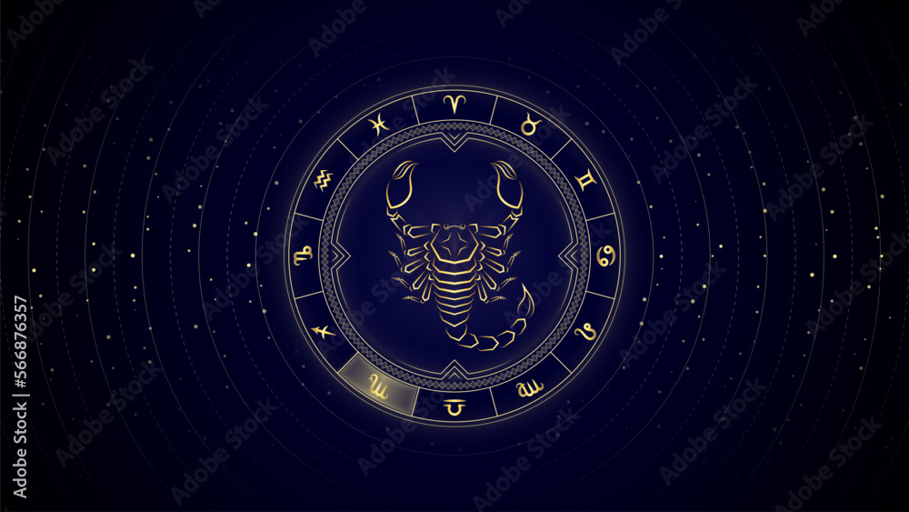Scorpion Scorpio Zodiac Sign, Wheel of Twelve Symbol, Horoscope and ...