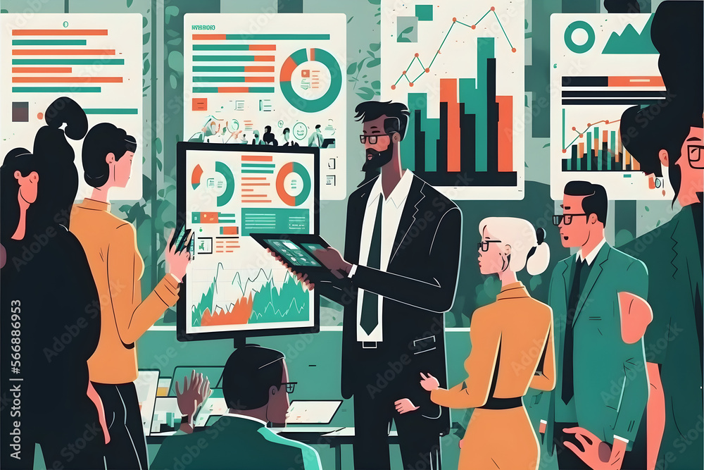 Teamwork or team meeting showing collaboration at workplace, employees ...