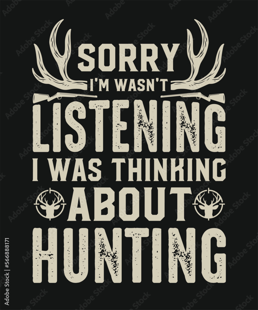 Hunting t shirt design concept vector .hunting t shirt print vector ...