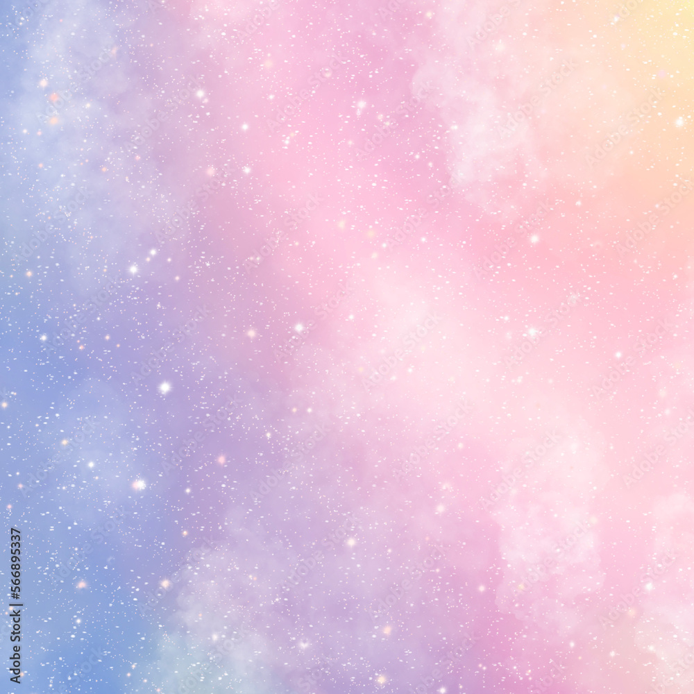rainbow glitter cloudy sky background Stock Illustration | Adobe Stock