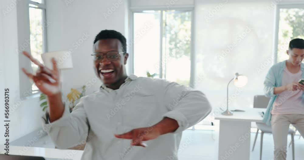 Office, diversity and face of business people with gesture at their ...