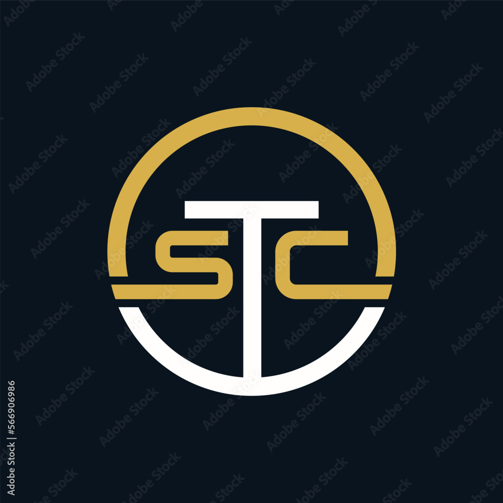 STC Letter Logo Design Vector. STC Minimalist Logo. Stock Vector ...
