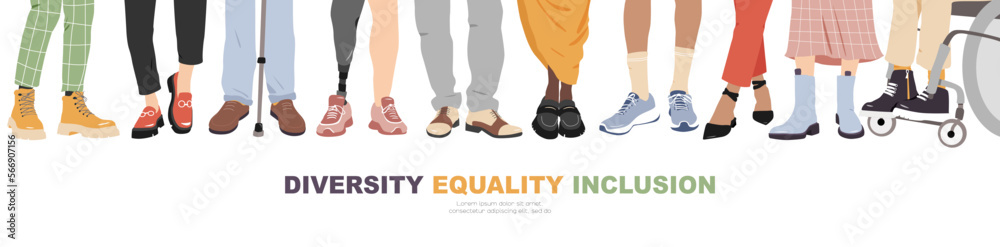 Diversity, Equality, Inclusion banner. Stock Vector | Adobe Stock